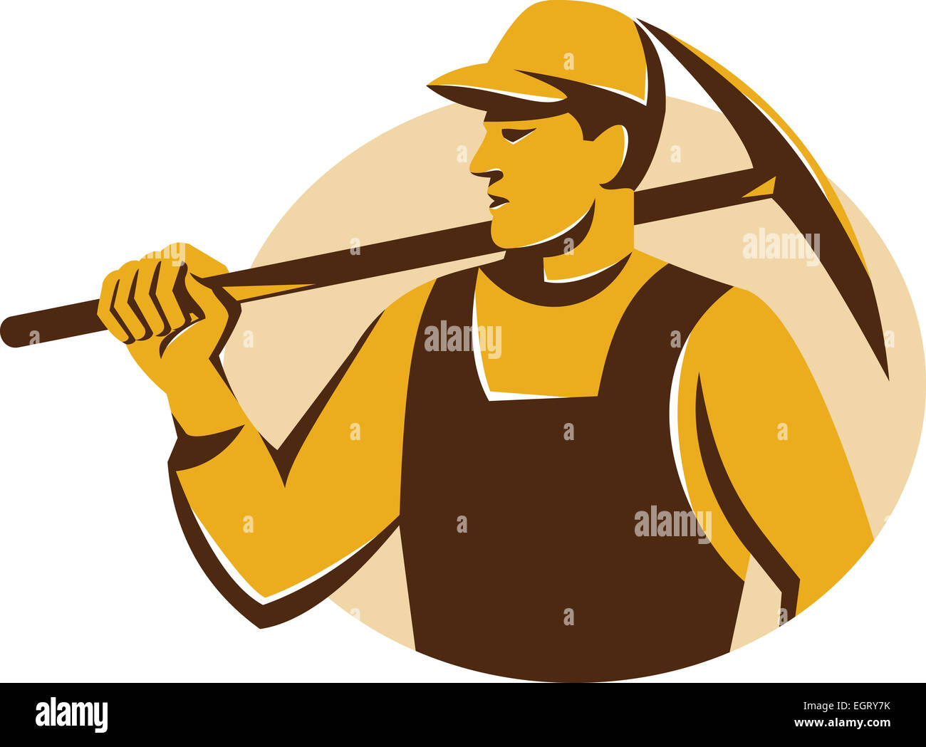 Worker With Pickaxe Stock Photos & Worker With Pickaxe Stock Images - Alamy