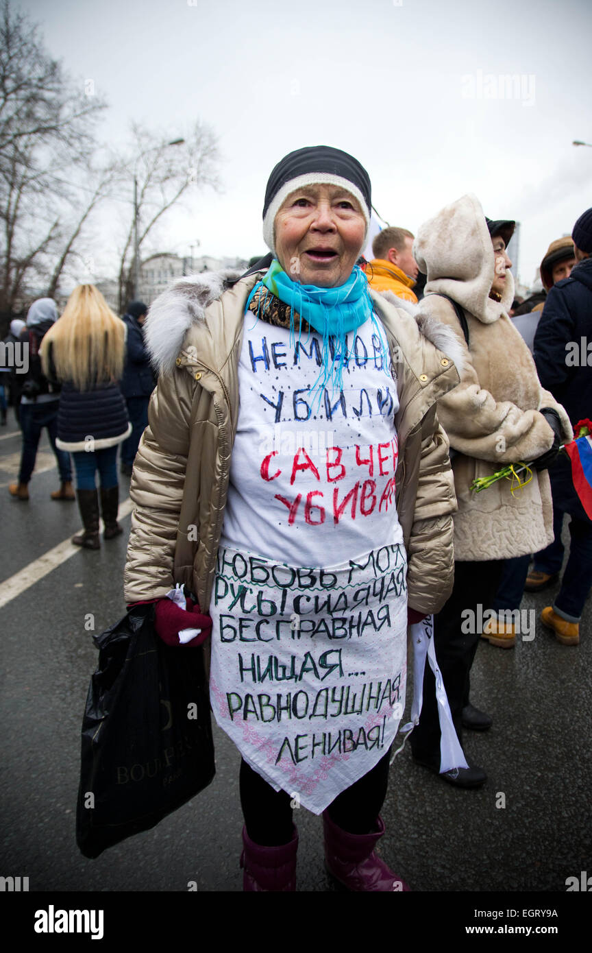 Tens of thousands marched through Moscow to honour the death of the ...