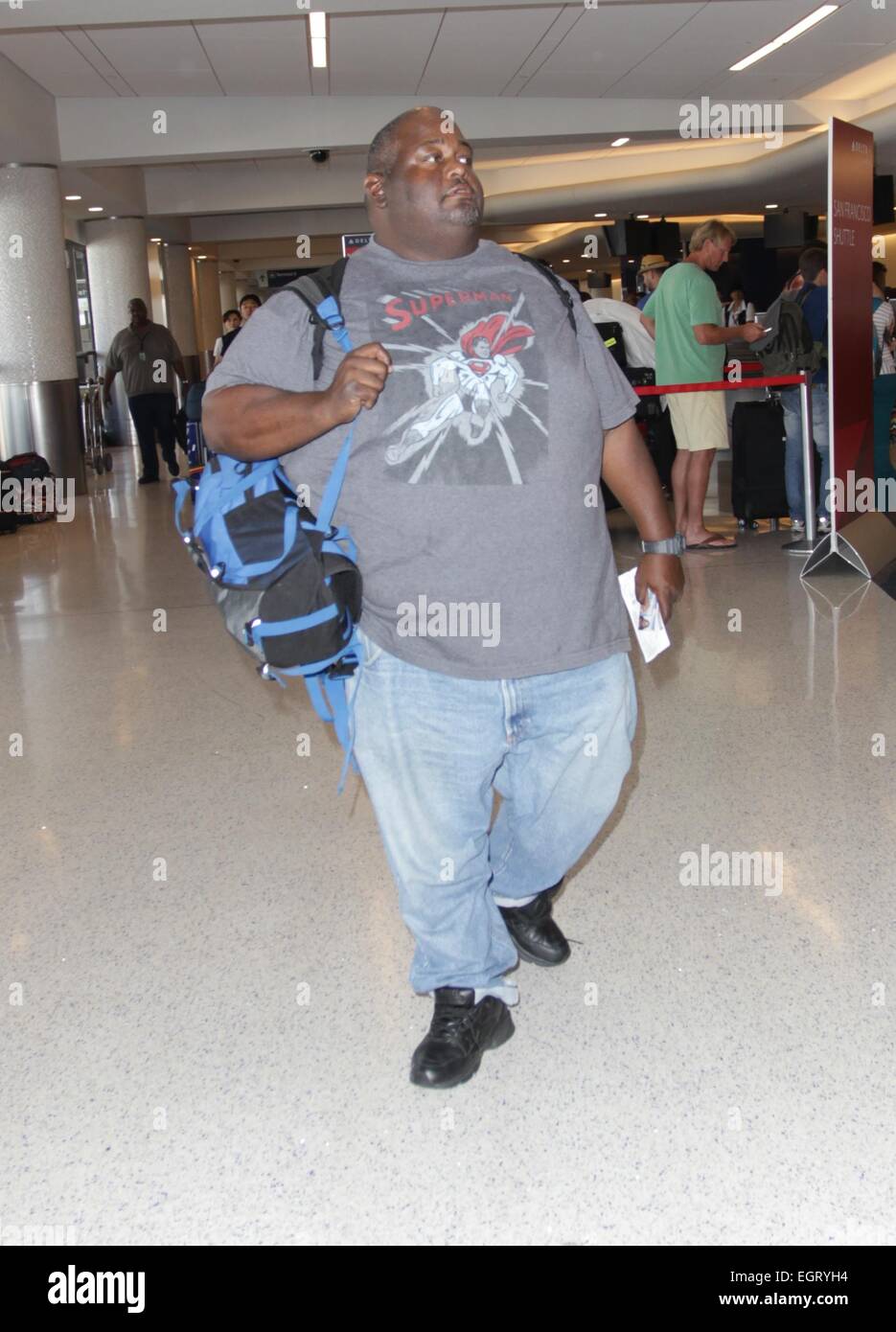 Lavell Crawford departs from Los Angeles International Airport (LAX ...