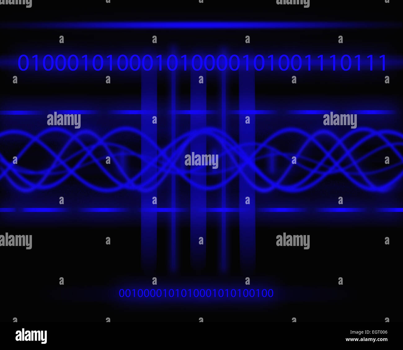 Abstract pulse image that can be used as a medical or technical ...