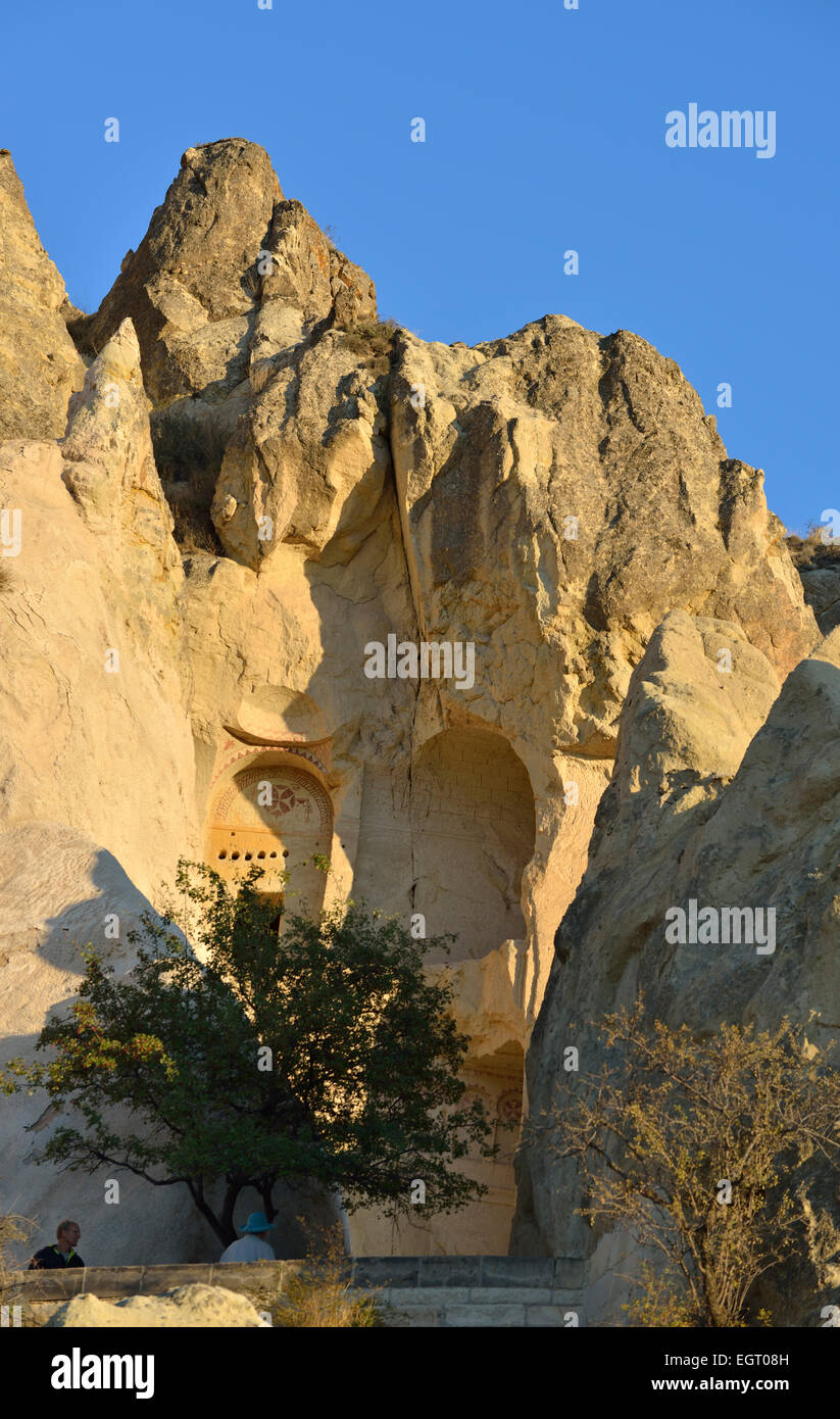 Exterior of the Karanlik (Dark) Church, Goreme Open Air Museum ...