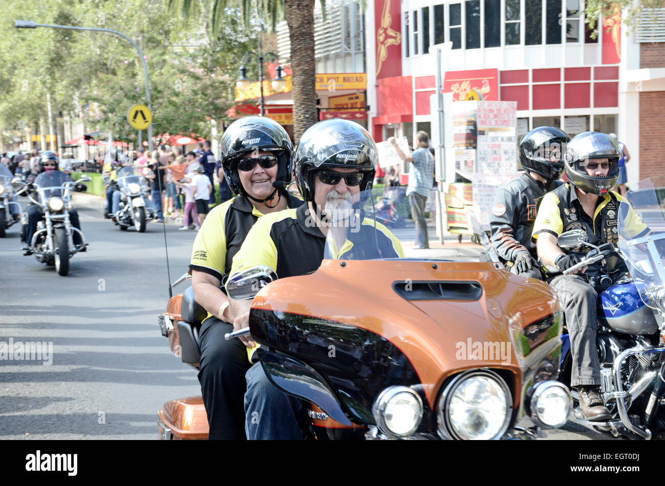 Harley-Davidson Australian National Rally 'Thunder Run' down Peel ...