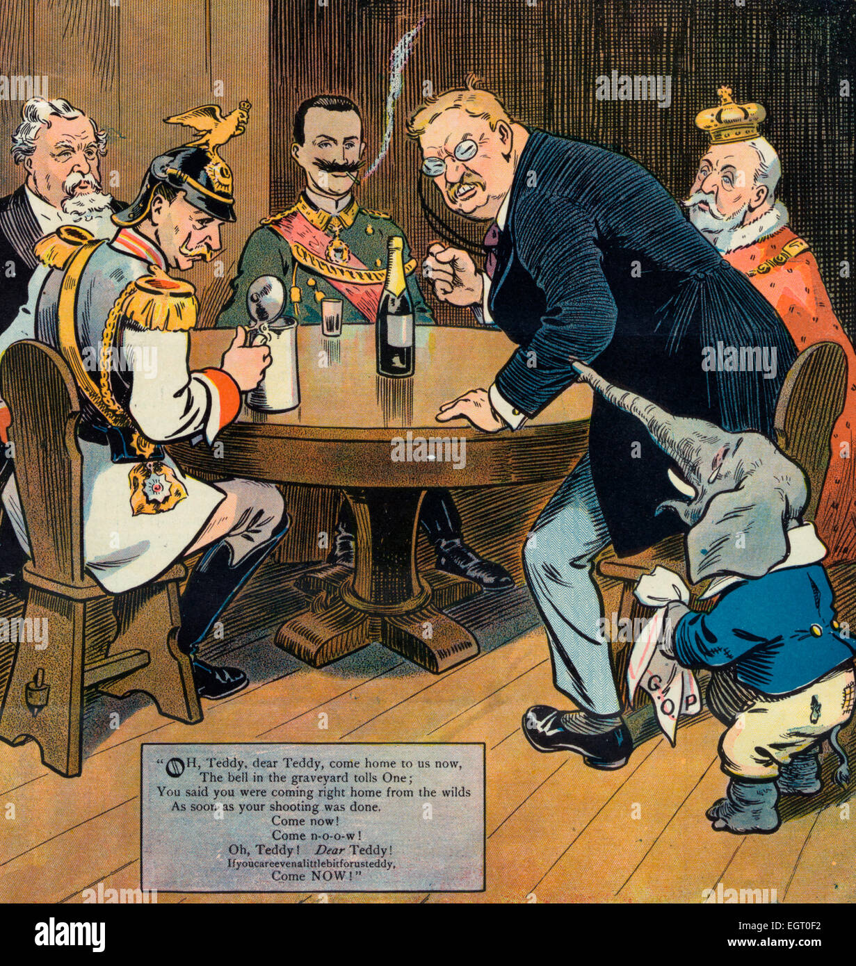 Theodore roosevelt cartoon hi-res stock photography and images - Alamy