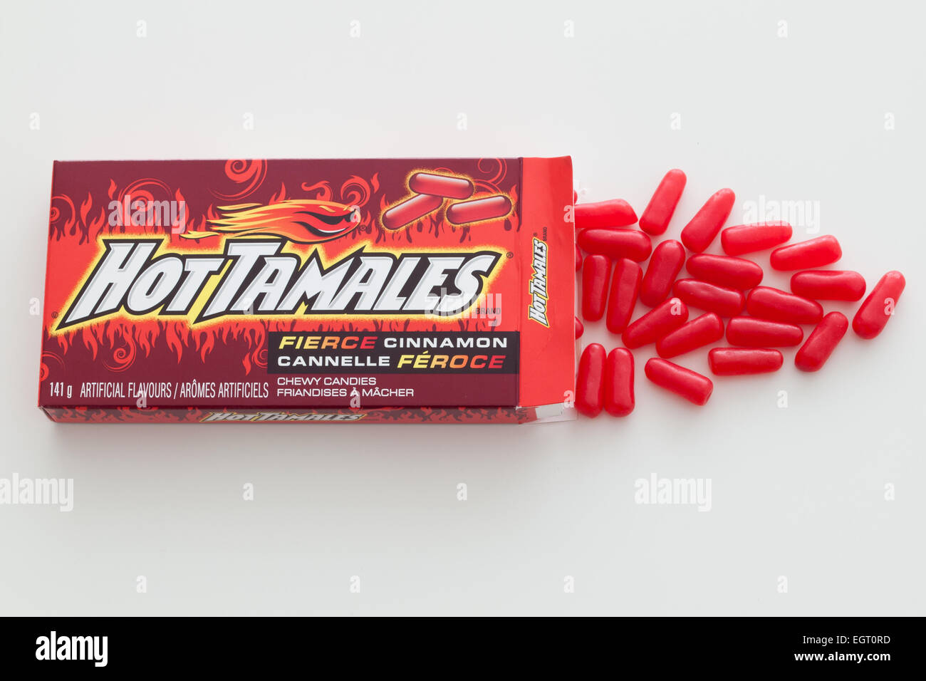 Box hot tamales cinnamon candy hi-res stock photography and images - Alamy