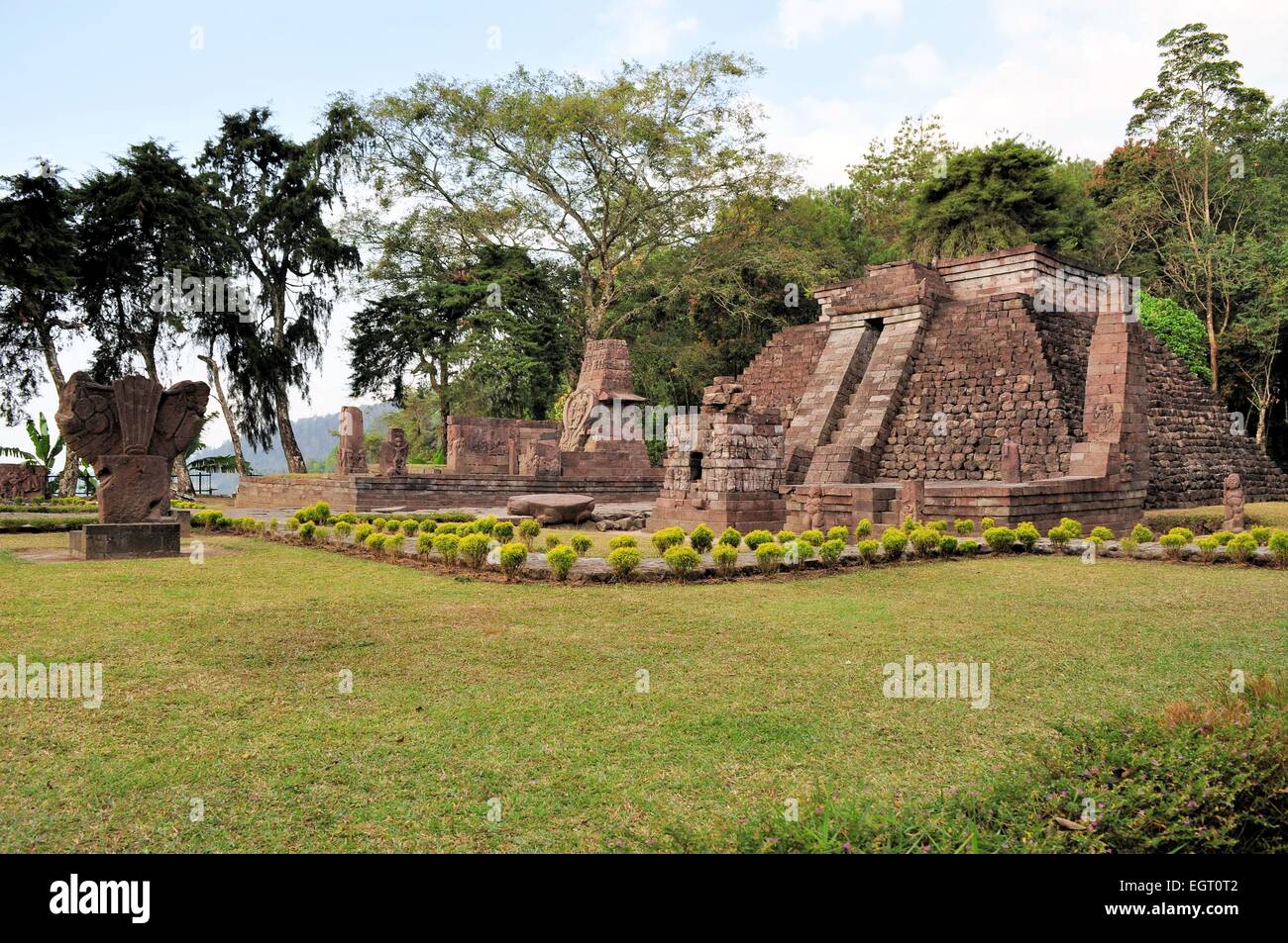 Candi Sukuh Hindu temple near Solokarta, Java, Indonesia Stock Photo ...