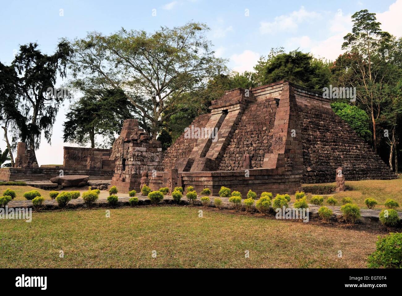 Candi Sukuh Hindu temple near Solokarta, Java, Indonesia Stock Photo ...