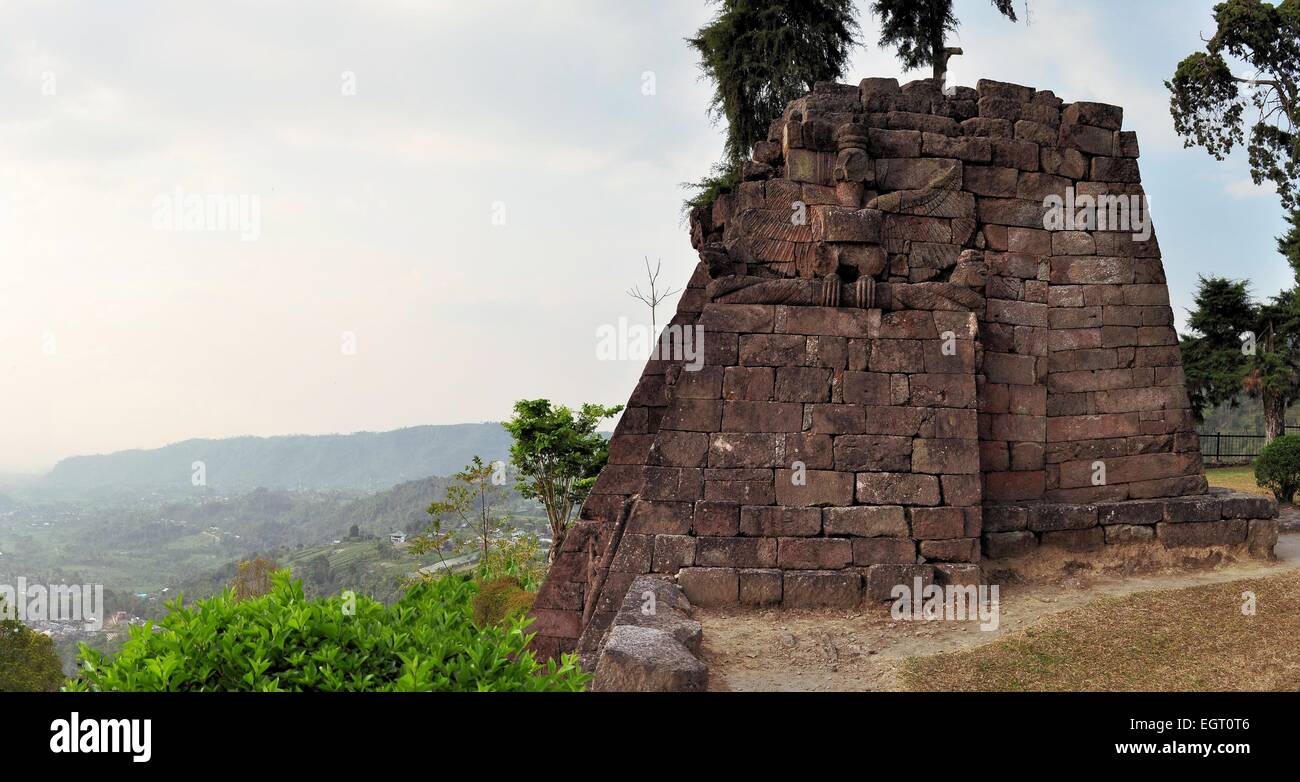 Candi Sukuh Hindu temple near Solokarta, Java, Indonesia Stock Photo ...