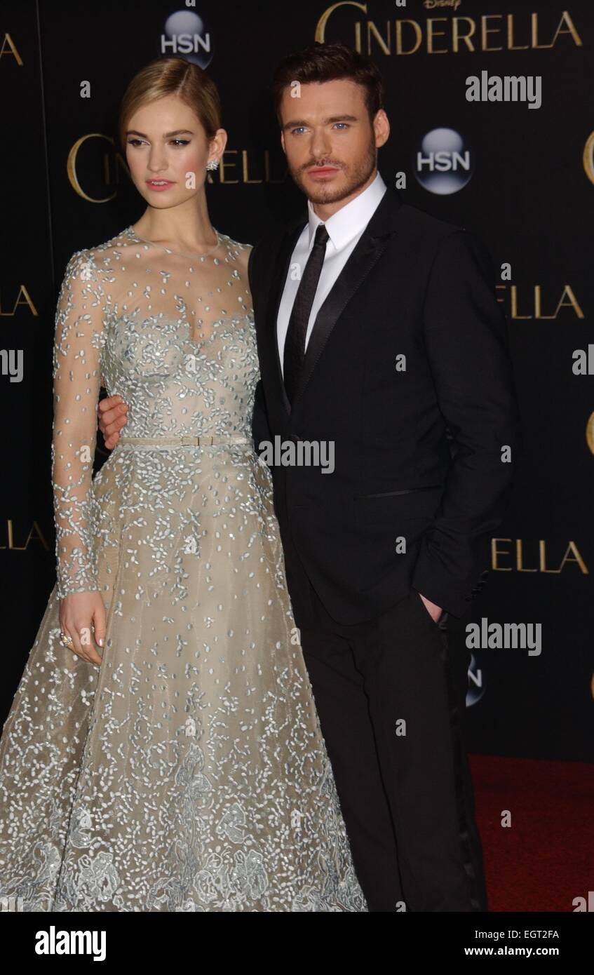 Los Angeles, California, USA. 1st March, 2015. Lilly James & Richard ...