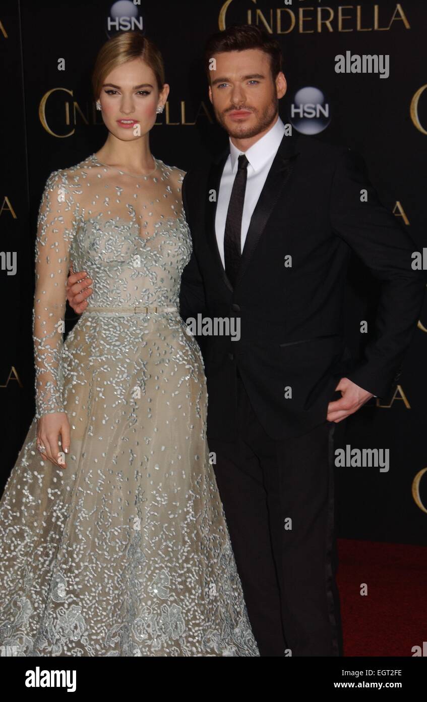 Los Angeles, California, USA. 1st March, 2015. Lilly James & Richard ...
