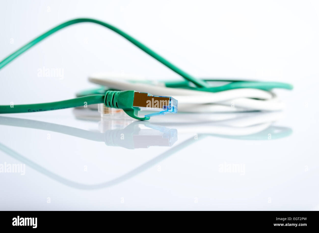 Green cable connector hi-res stock photography and images - Alamy