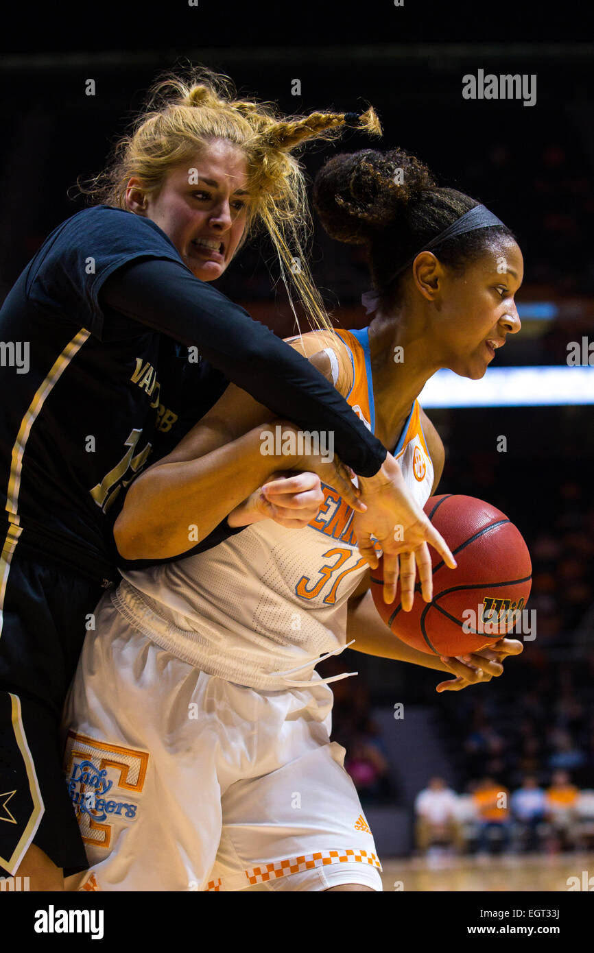 March 1, 2015: Jaime Nared #31 of the Tennessee Lady Volunteers and ...