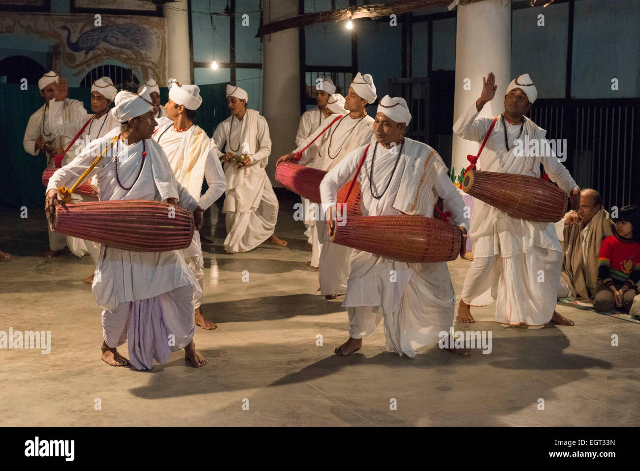 Monks Performing, Uttar Kamalabari Satra, Majuli Island Stock Photo - Alamy