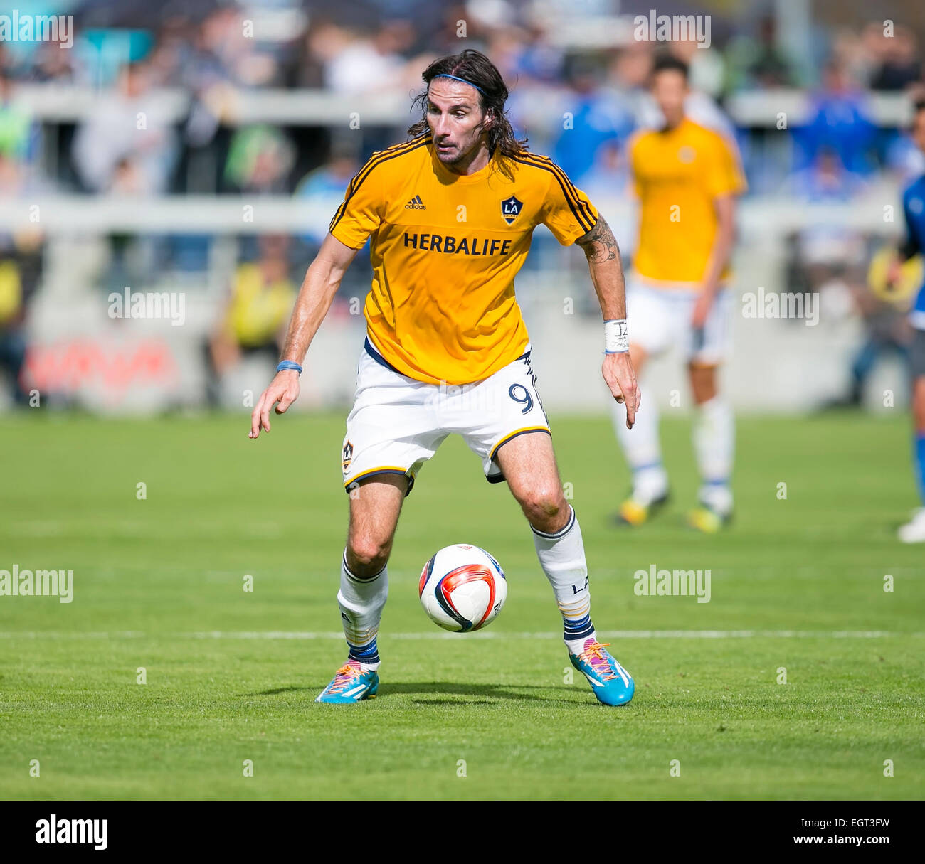 The Second Half. 28th Feb, 2015. Los Angeles Galaxy forward Alan Gordon ...
