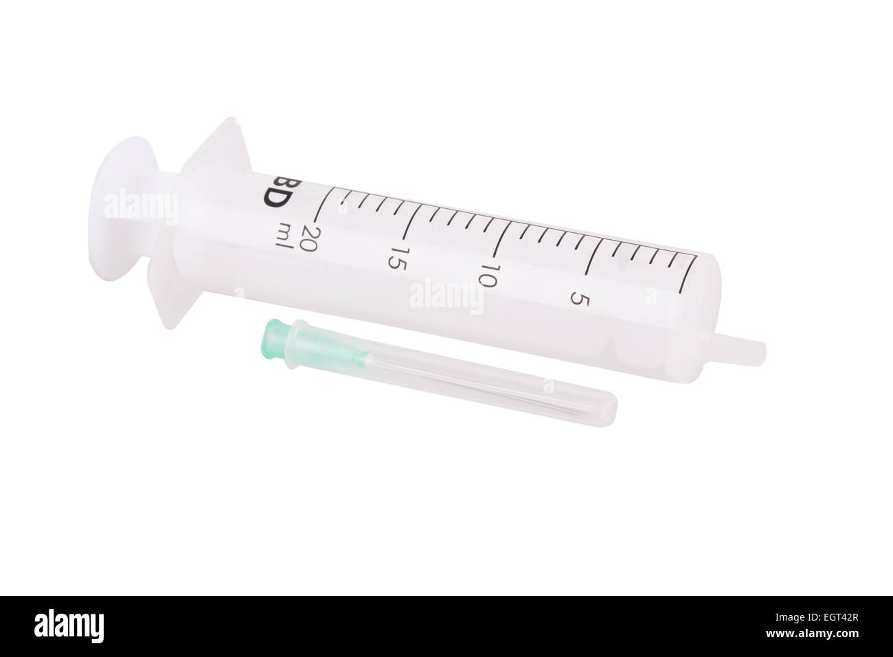 syringe isolated on white background Stock Photo - Alamy