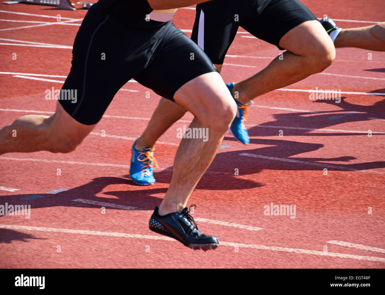 Runners after start Stock Photo - Alamy