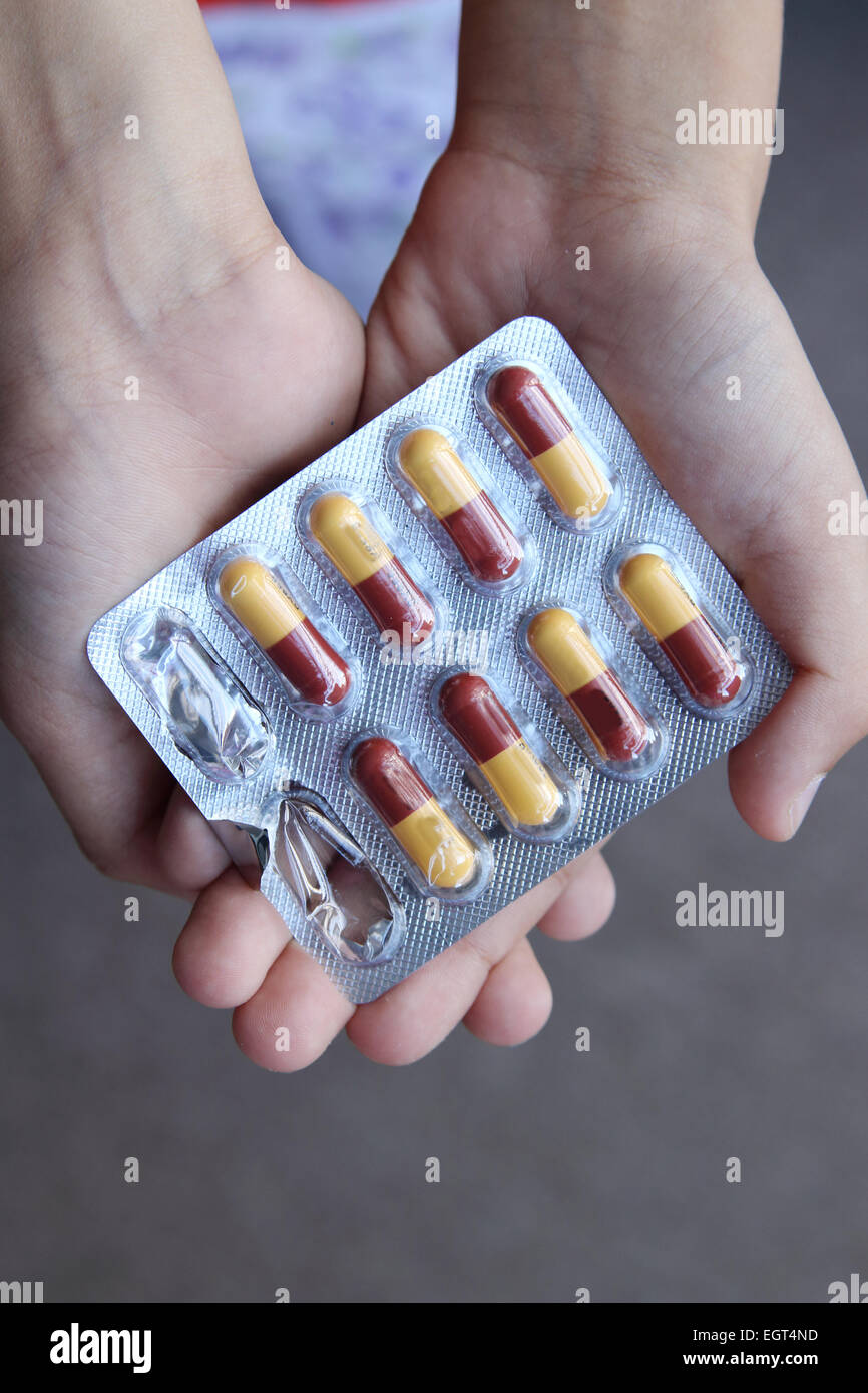 Medication hand hi-res stock photography and images - Alamy