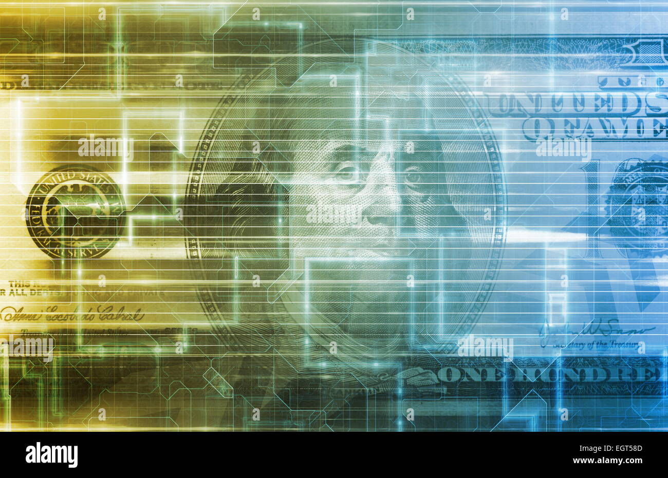 Digital US Dollar or Online Currency Background Stock Photo - Alamy