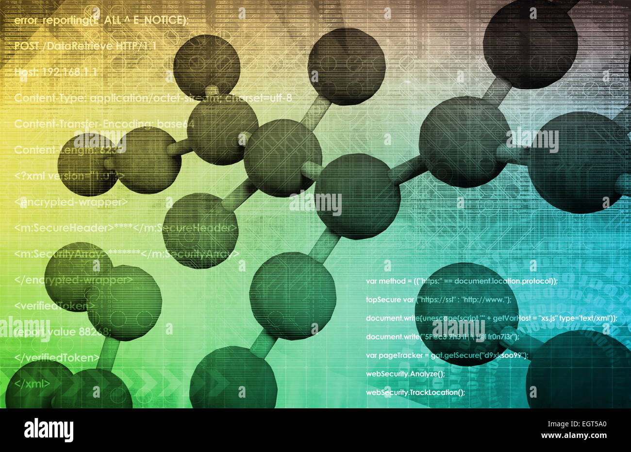 Science Research Background with Moving Data Art Stock Photo - Alamy