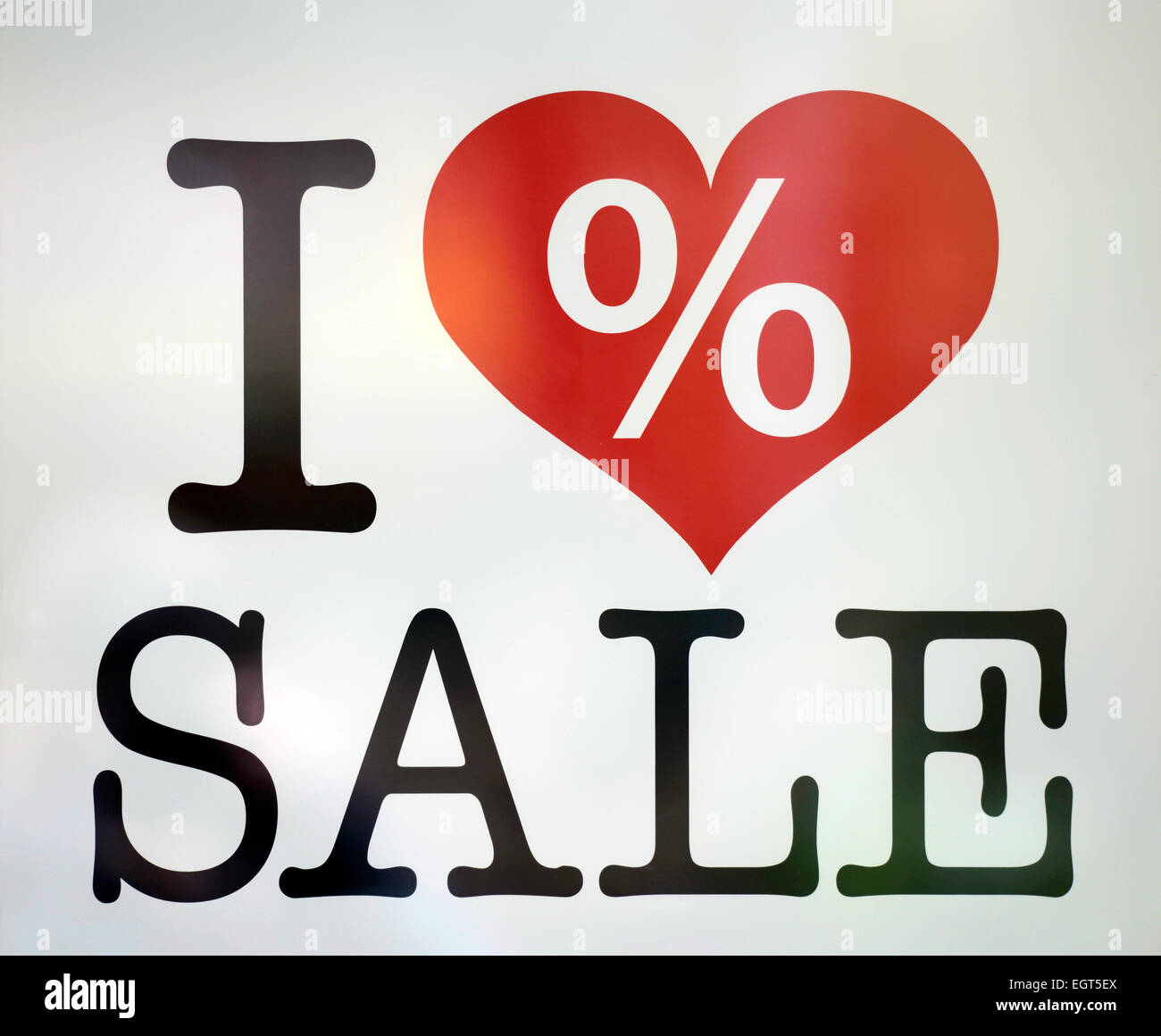 I love sale hi-res stock photography and images - Alamy