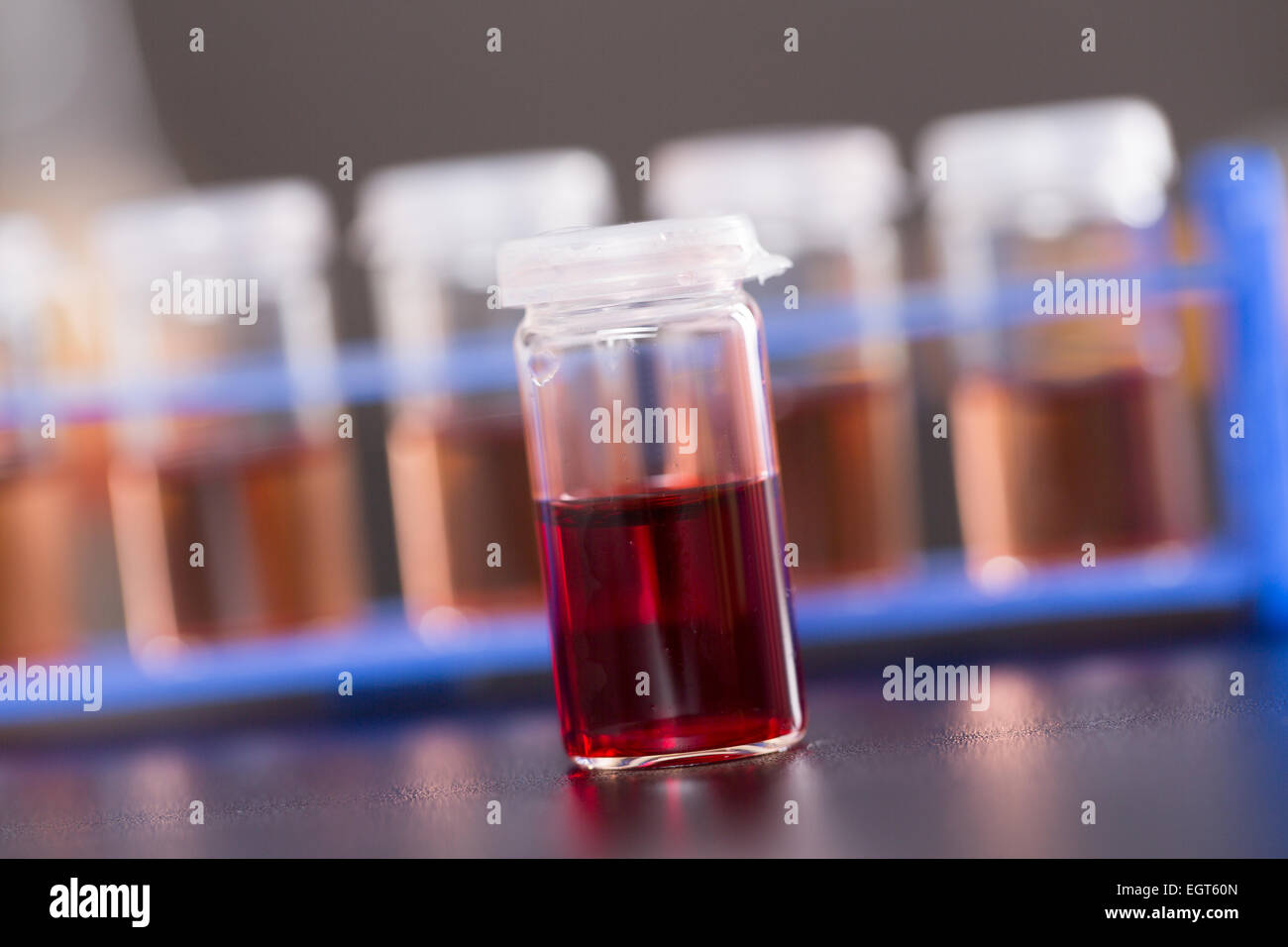 Blue liquid vial hi-res stock photography and images - Alamy