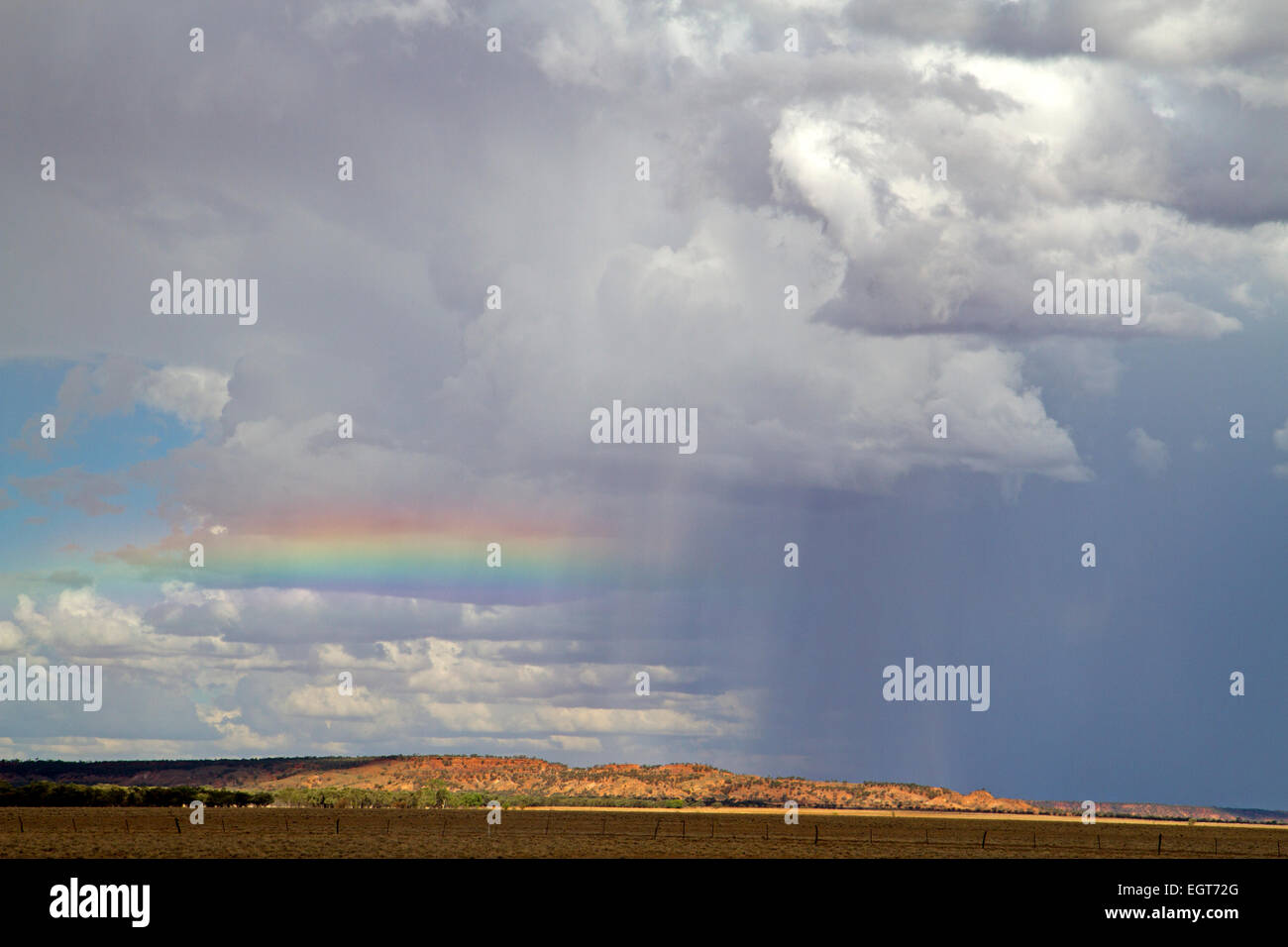 Rain squall over the Queensland outback Stock Photo - Alamy