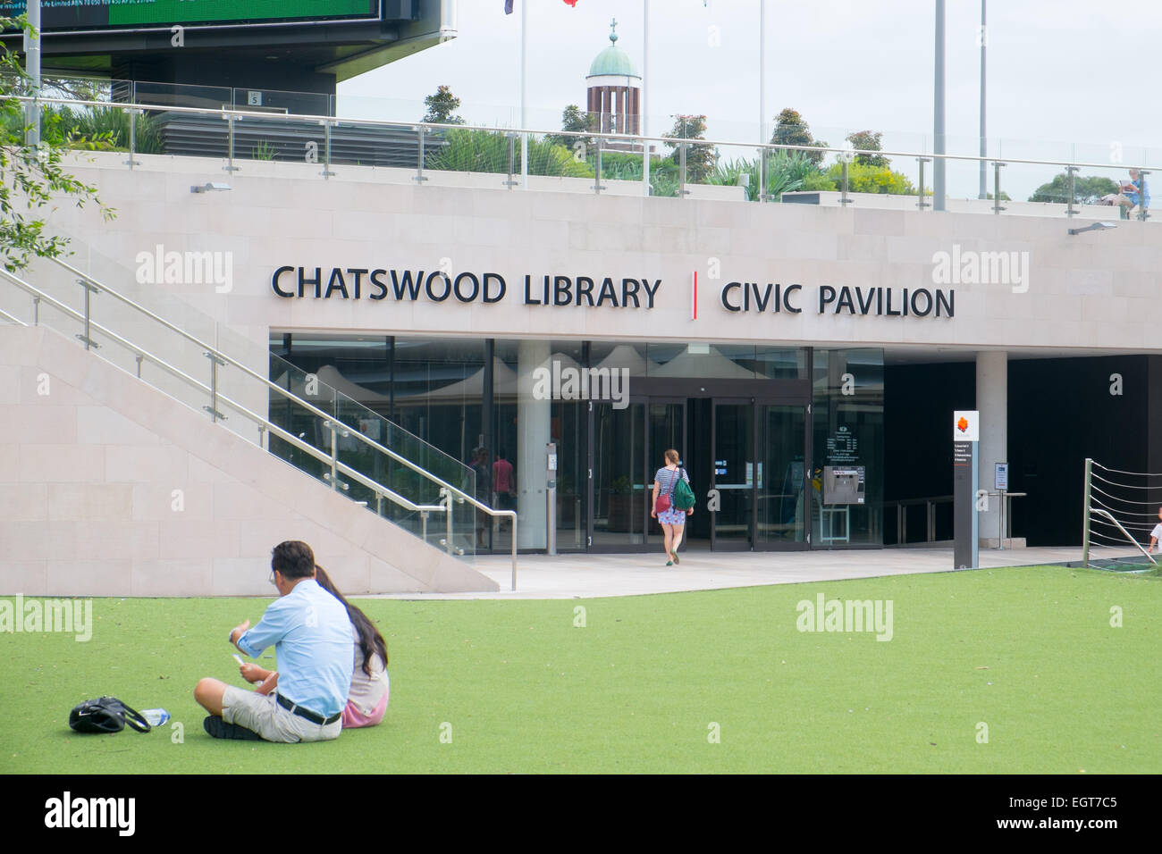 library and civic centre pavilion in Chatswood Sydney Australia Stock ...