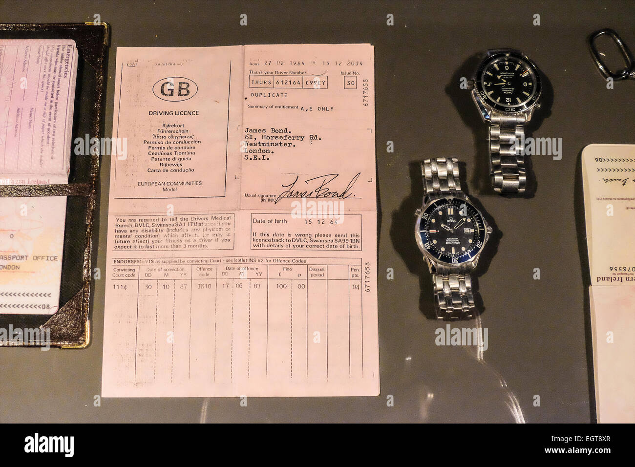 London film museum james bond hi-res stock photography and images - Alamy