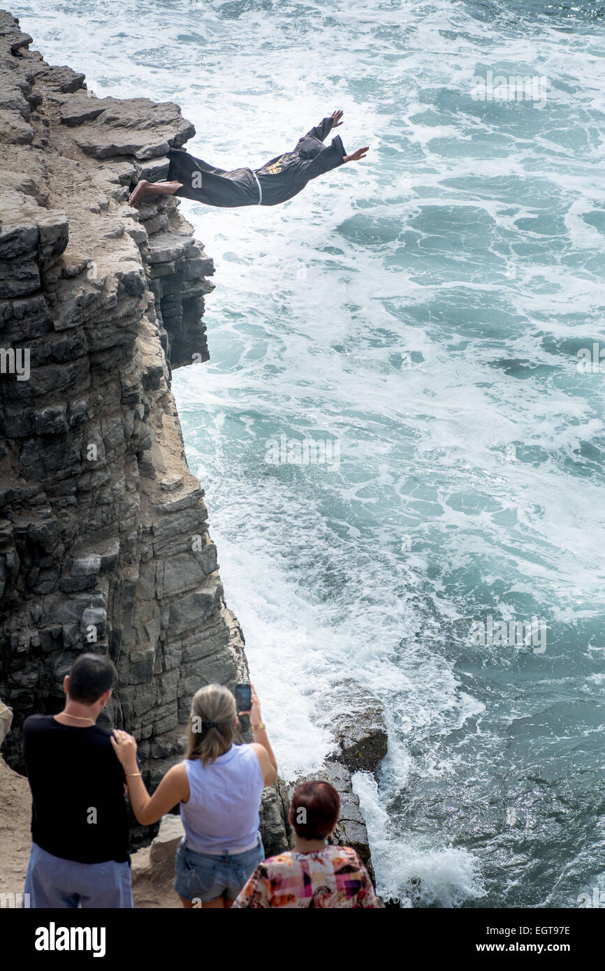 The Diving Monk at the El Salto del Fraile Restaurant in Lima Peru ...