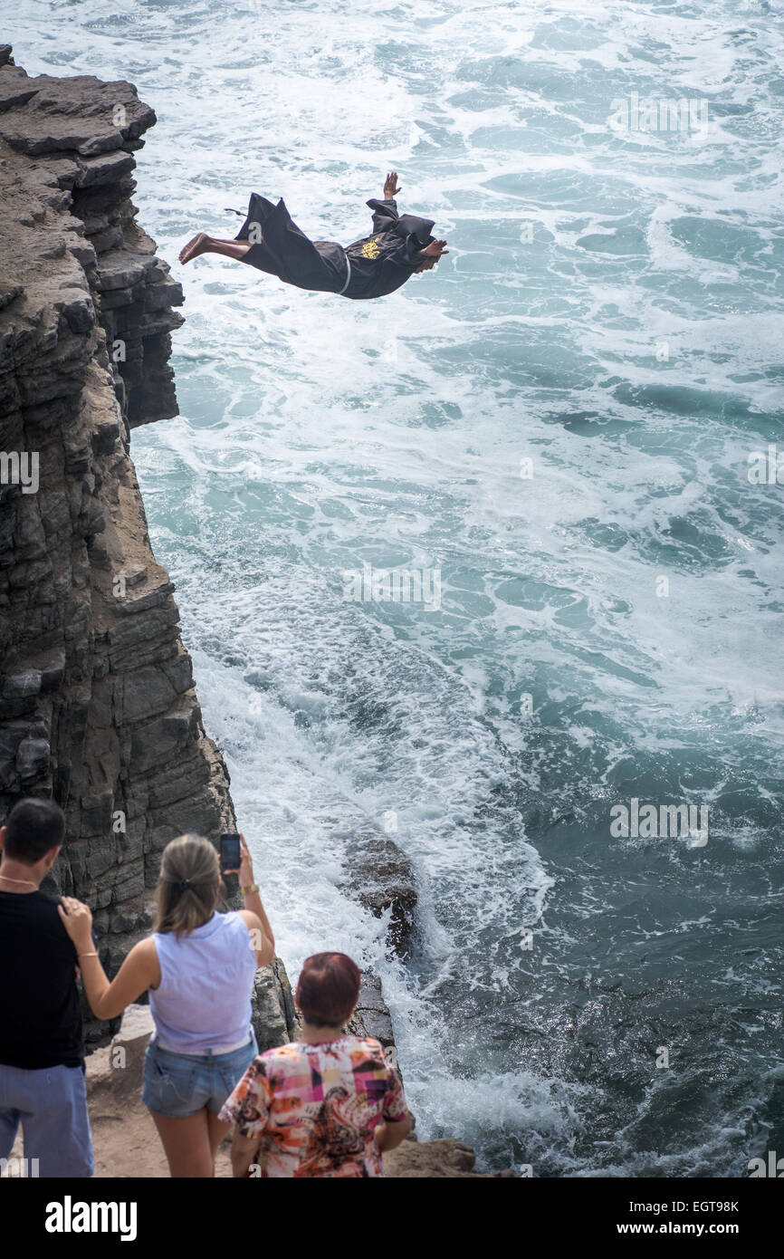The Diving Monk at the El Salto del Fraile Restaurant in Lima Peru ...