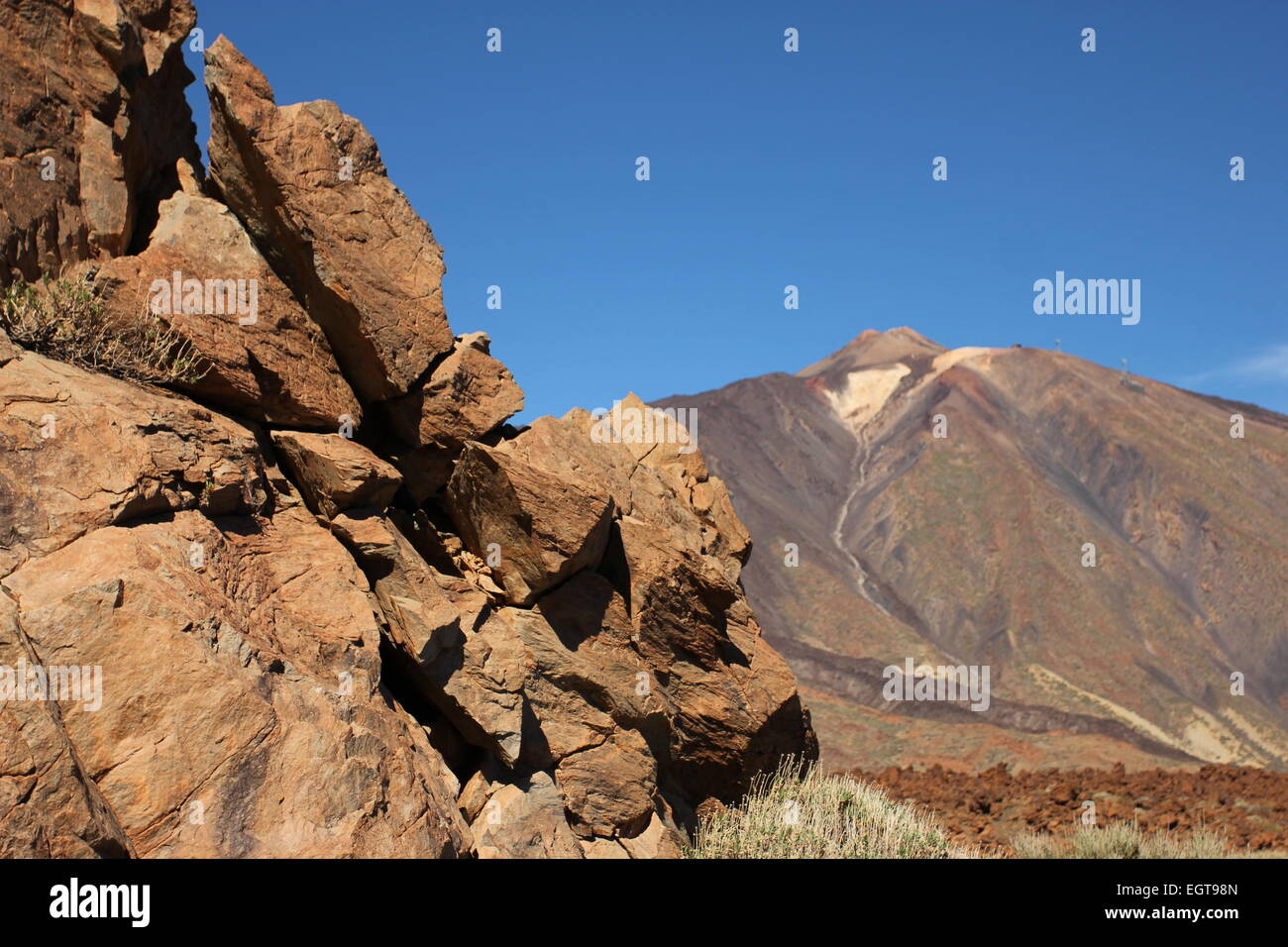 Rocky castles teide national park panoramic landscape canadas del teide ...