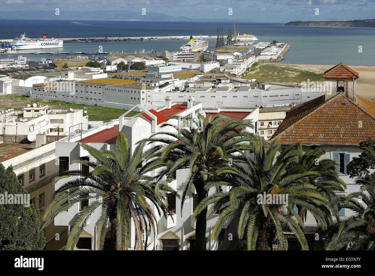 Morocco tangier port fishing boats hi-res stock photography and images ...