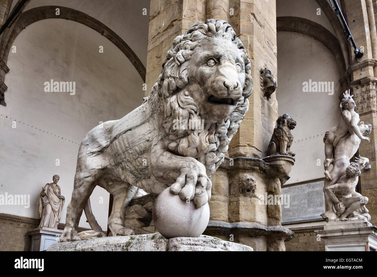 Medici lions sculpture High Resolution Stock Photography and Images - Alamy