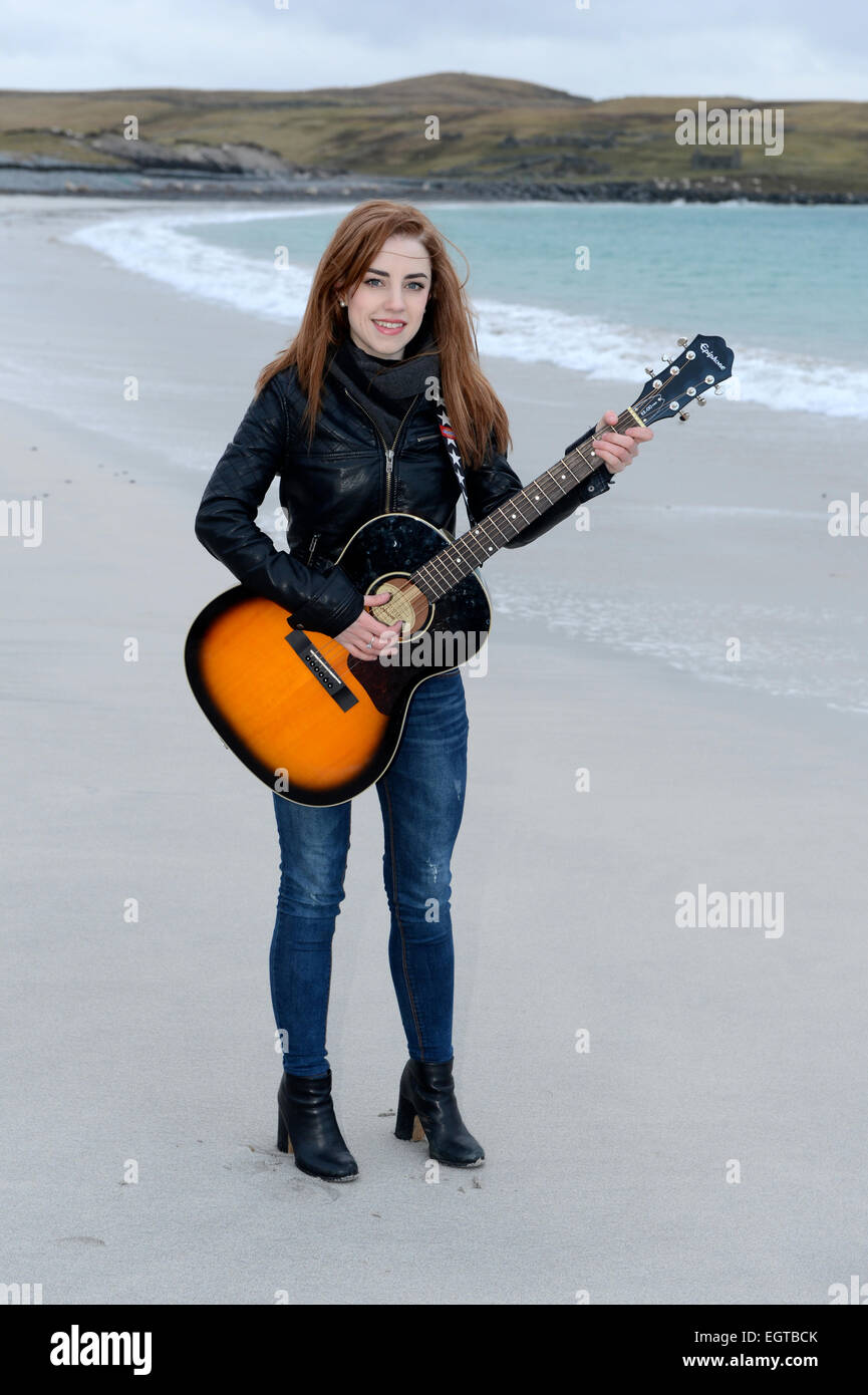 Lisa Ward Shetland musician who appeared on The Voice BBC Stock Photo ...