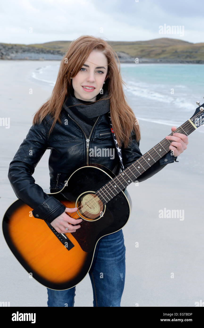 Lisa Ward Shetland musician who appeared on The Voice BBC Stock Photo ...