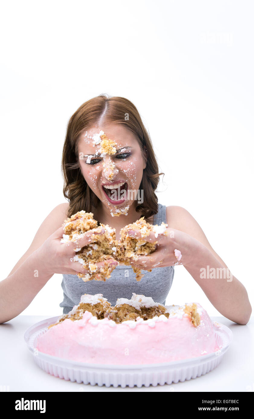 Angry food face plate hi-res stock photography and images - Alamy