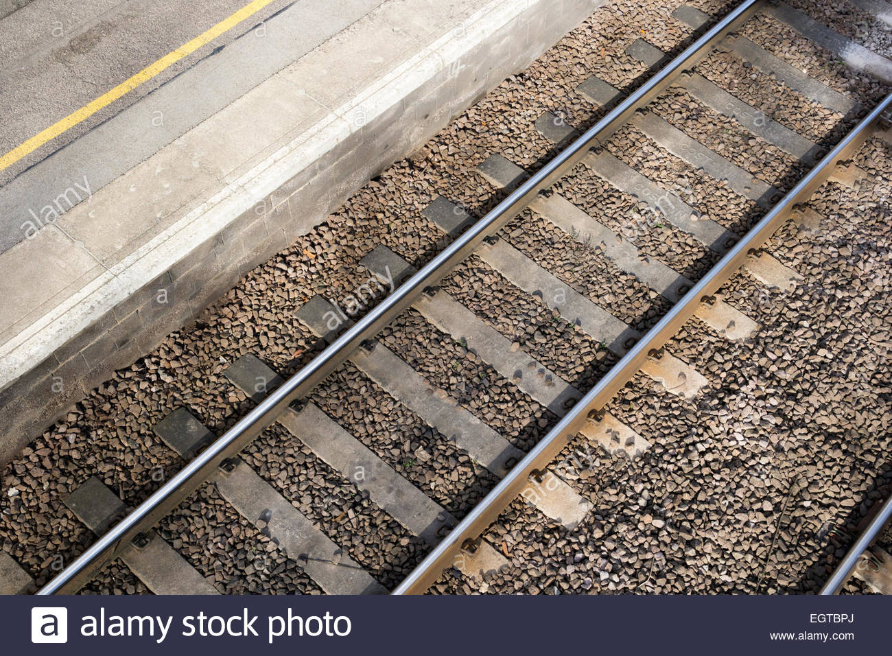 Rail Track Above High Resolution Stock Photography and Images - Alamy