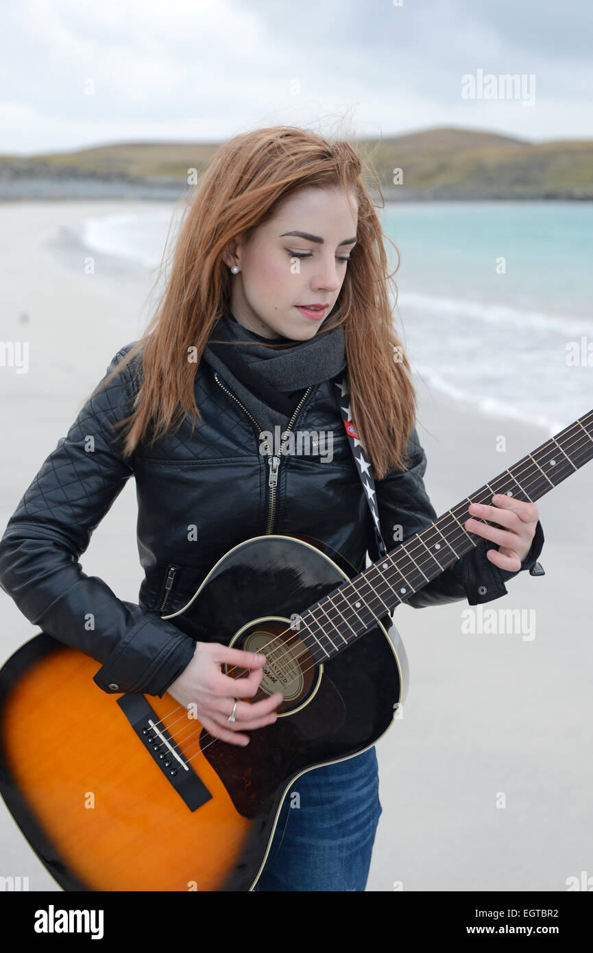 Lisa Ward Shetland musician who appeared on The Voice BBC Stock Photo ...
