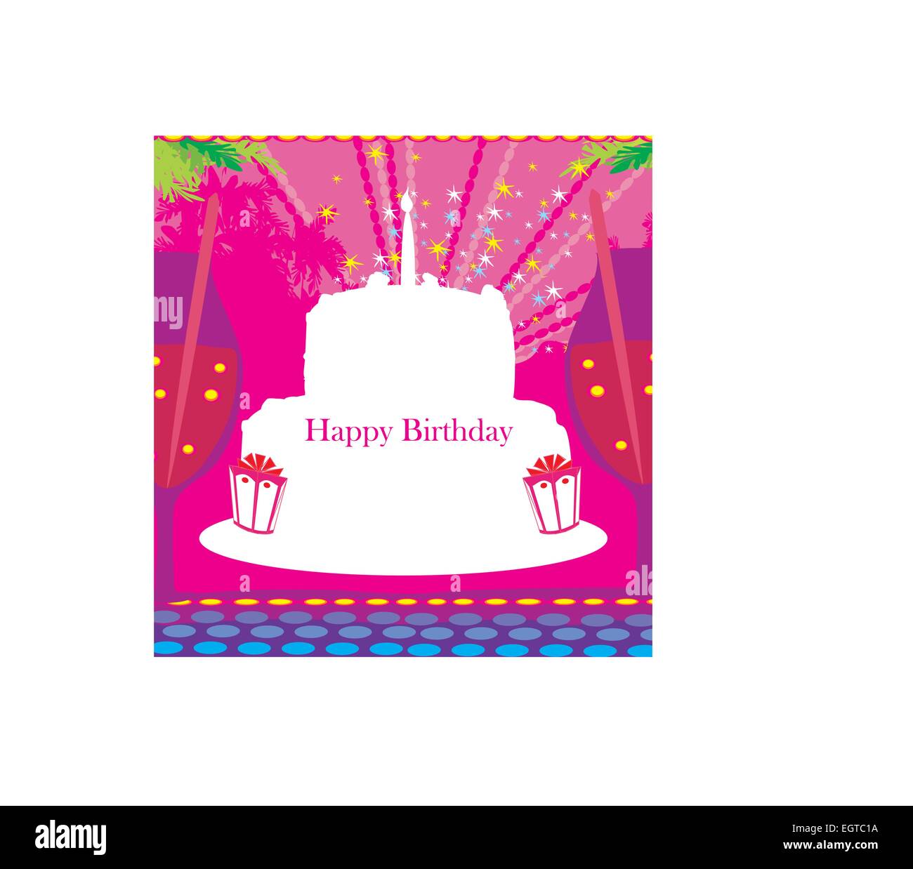 Happy Birthday - abstract greeting card Stock Vector Image & Art - Alamy