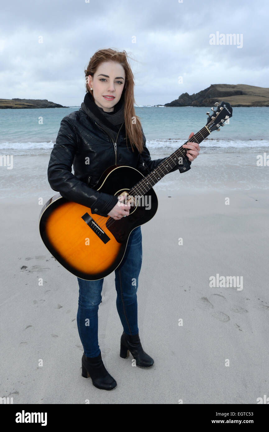 Lisa Ward Shetland musician who appeared on The Voice BBC Stock Photo ...