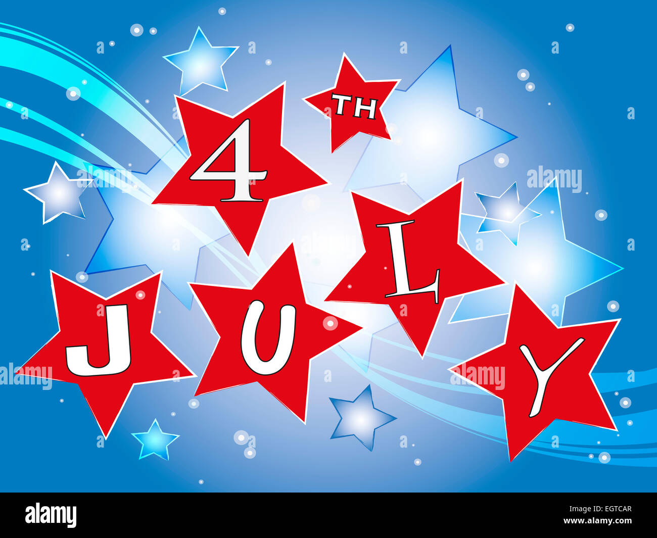 July 4th illustration hi-res stock photography and images - Alamy