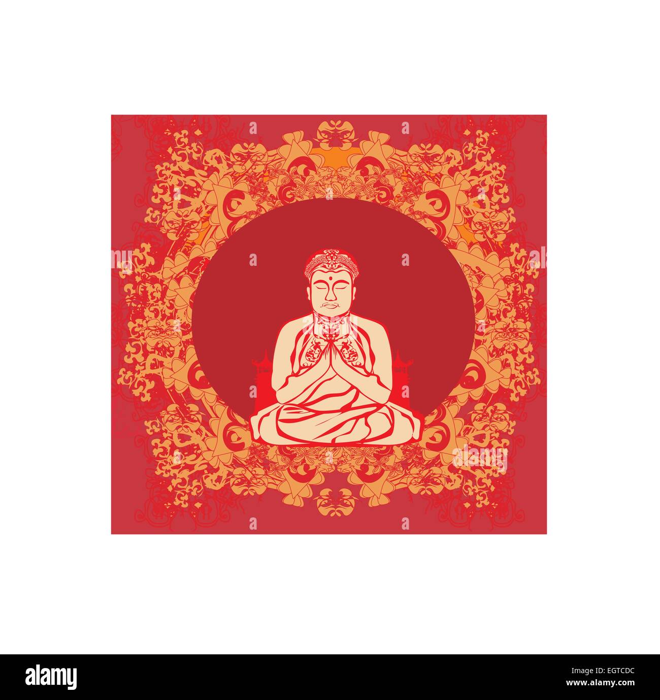 Buddha - abstract card Stock Vector Image & Art - Alamy