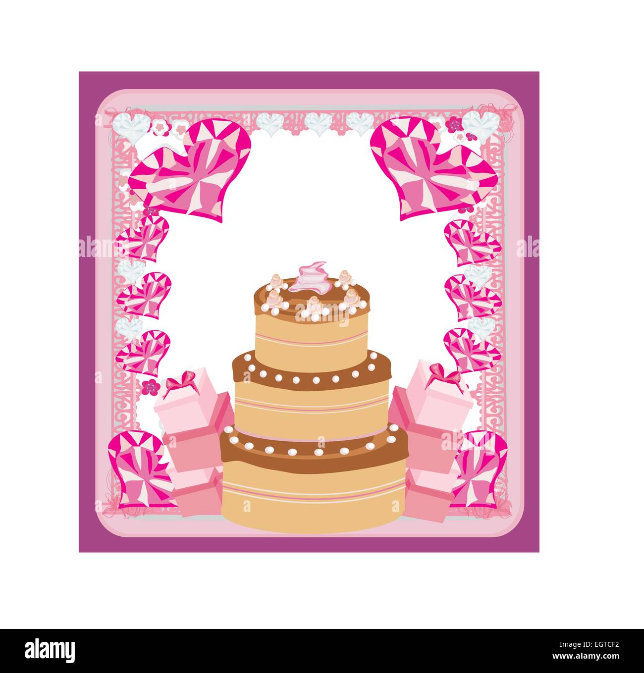 Happy Birthday - abstract greeting card Stock Vector Image & Art - Alamy