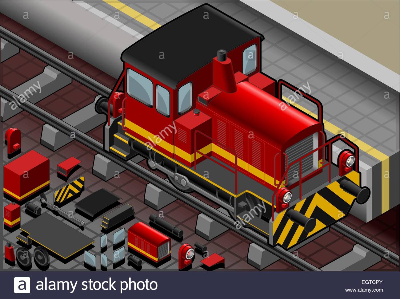Isometric Train Stock Photos & Isometric Train Stock Images - Alamy