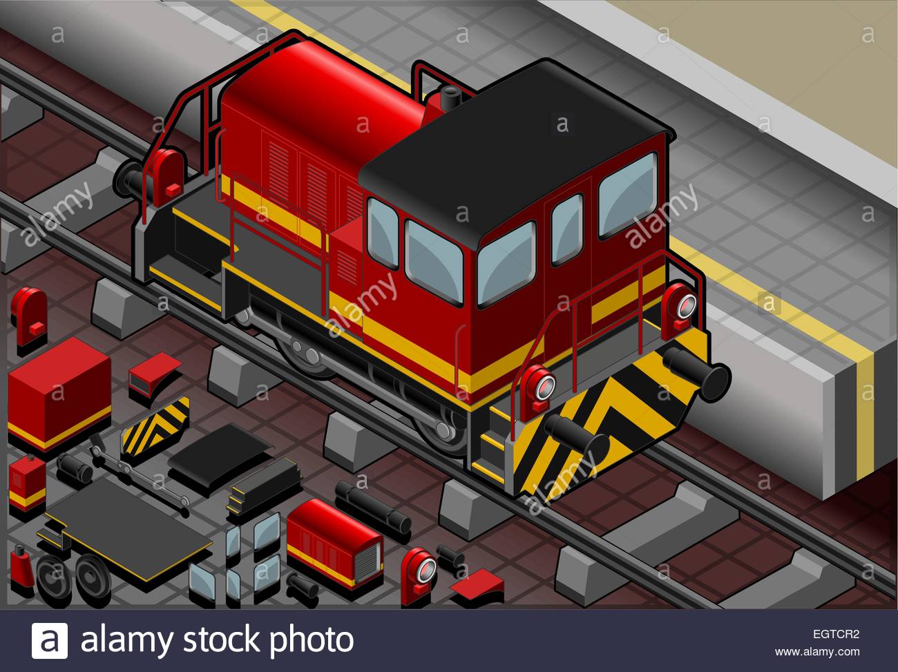 Isometric Train Stock Photos & Isometric Train Stock Images - Alamy