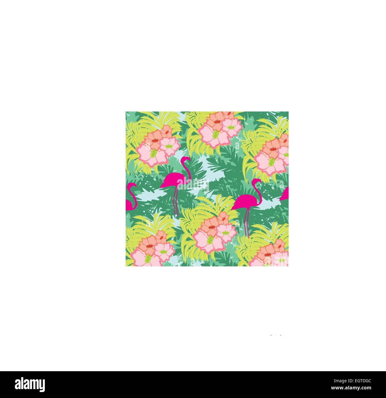 seamless flamingo bird pattern Stock Vector Image & Art - Alamy