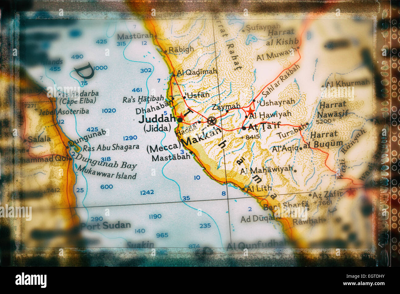 Map of mecca hi-res stock photography and images - Alamy