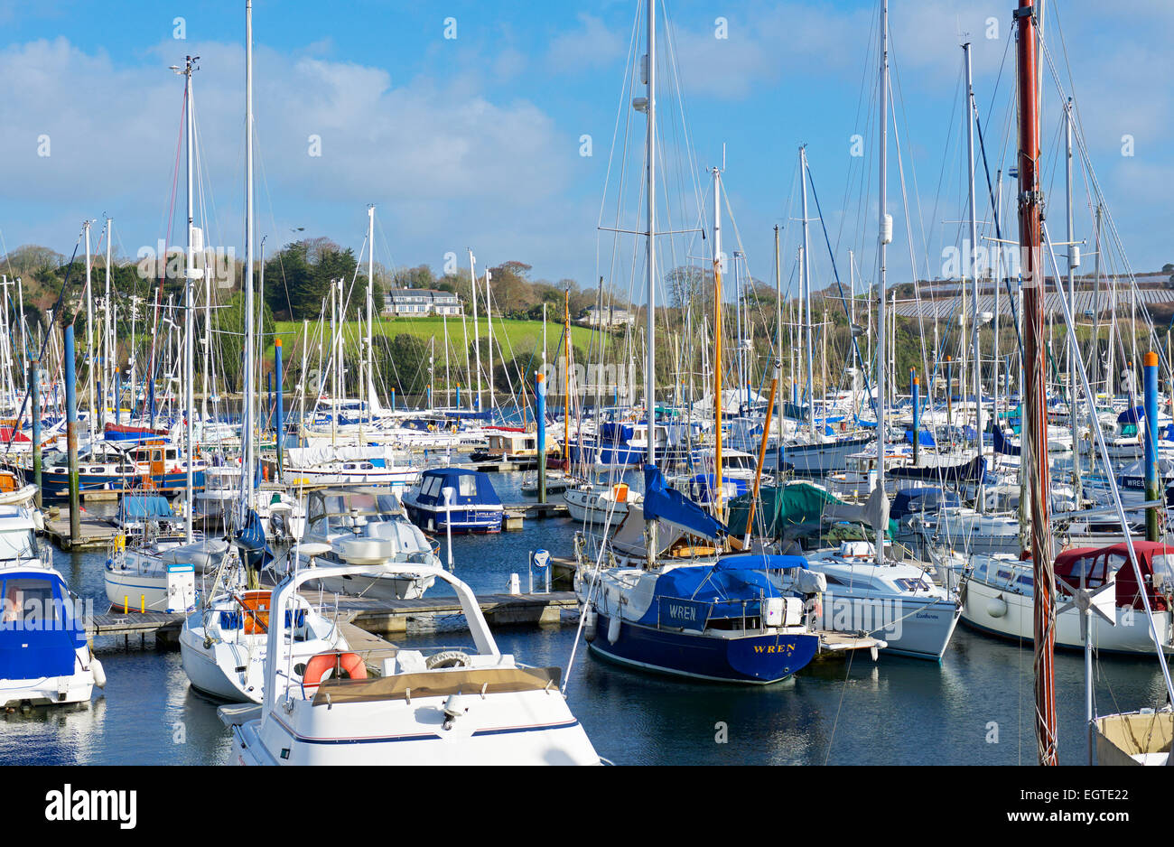 Falmouth marina cornwall uk hi-res stock photography and images - Alamy