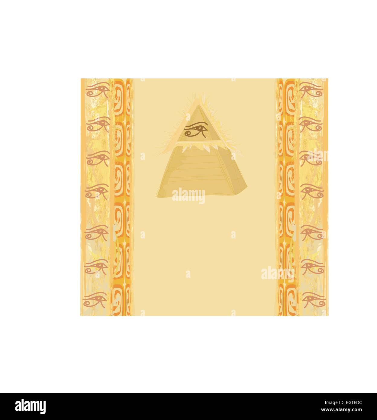 Ancient Pyramid Eye Design Stock Vector Image & Art - Alamy