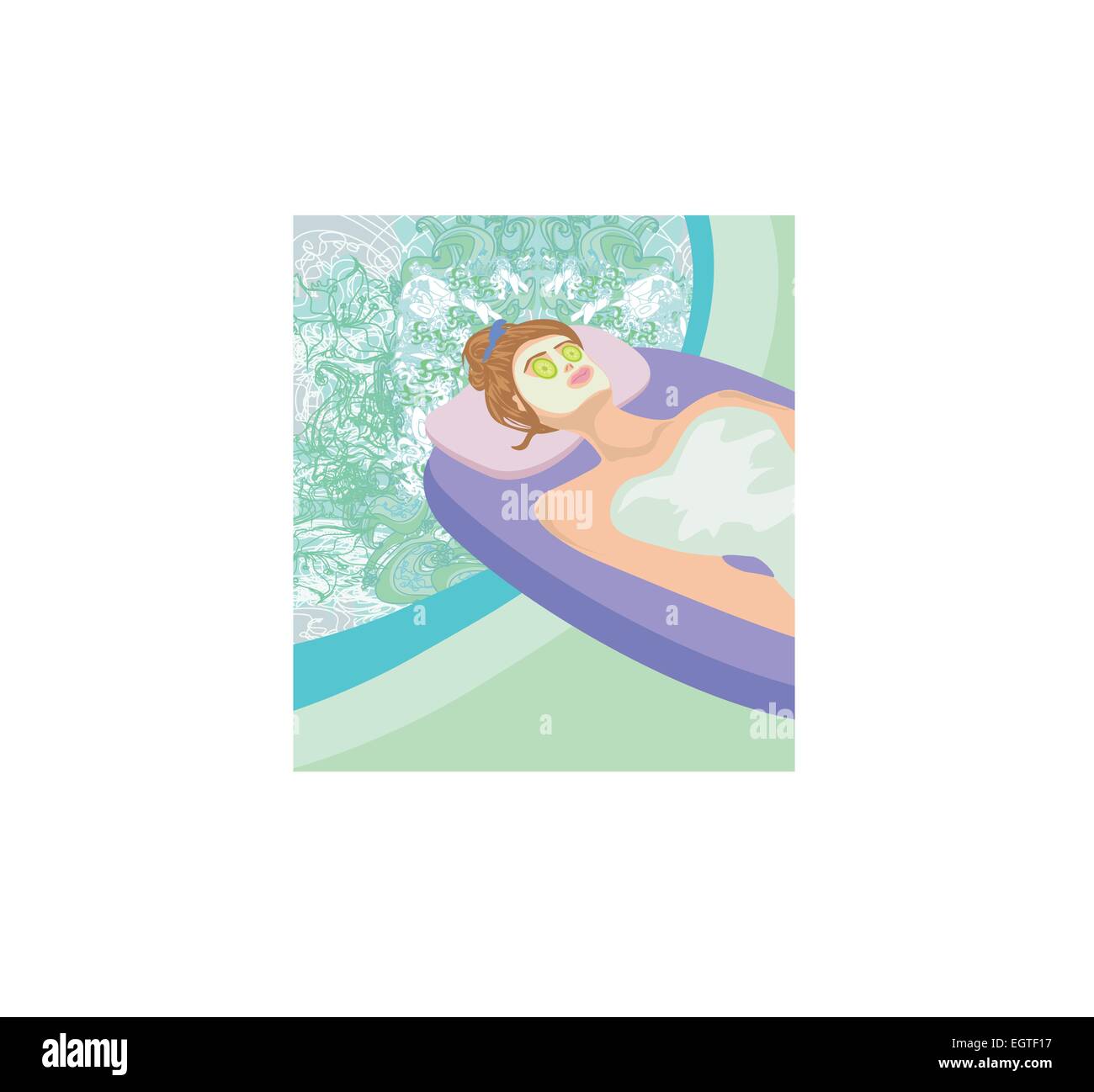 Teen in face mask Stock Vector Images - Alamy