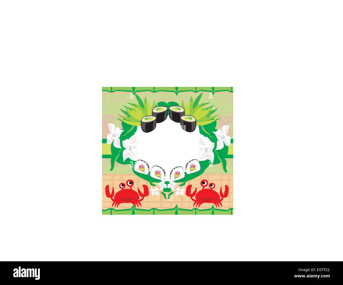 Japanese food funny menu card Stock Vector Image & Art - Alamy